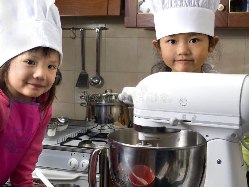 Making Cookies 012 stock image. Image of expression, apron - 2180985