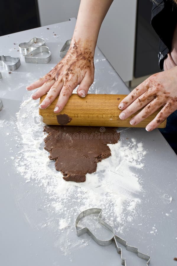 Making cookies stock photo. Image of biscuit, flour, bakery - 17470022