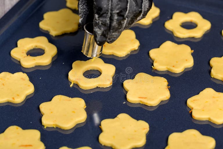 Making cookies by hand stock photo. Image of preparation - 300875176