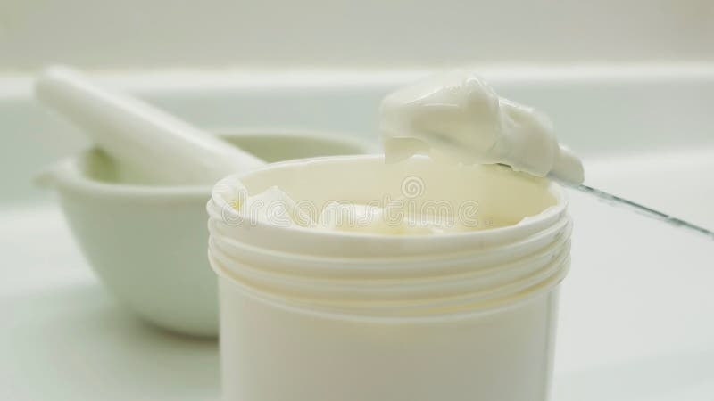 Making a cream stock photo. Image of research, manufacturing - 120578060