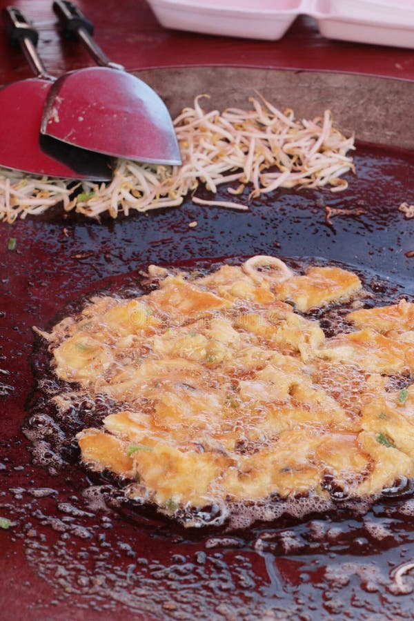 Making Crispy Shellfish Fried on Pan Delicious. Stock Photo - Image of ...