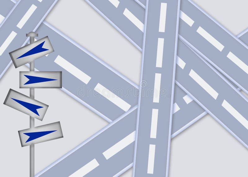 Making Decisions by Choosing the Right Path Stock Illustration ...