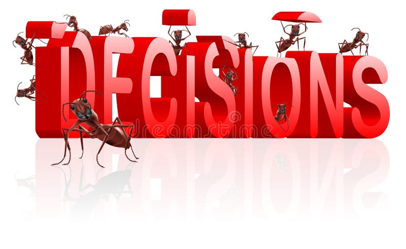 Making Decisions Decide Make Choice Stock Illustration - Illustration ...