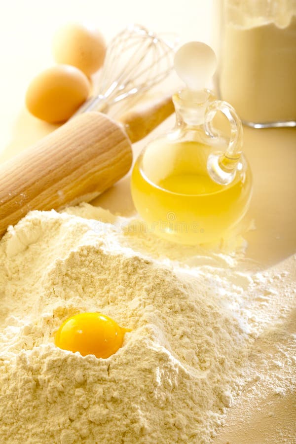 Making dough stock photo. Image of cake, rolling, flour - 11618856