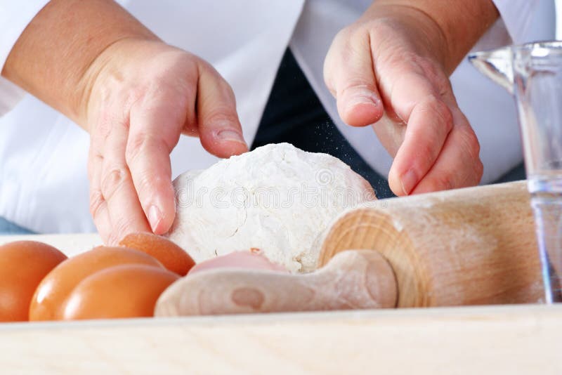 Making dough stock photo. Image of desk, making, prepare - 11883058