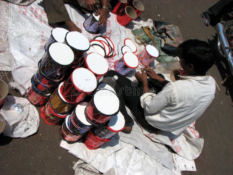 Making Drums editorial stock image. Image of ethnic, holi - 2048974