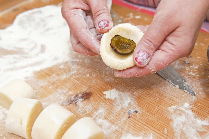 Making dumplings stock image. Image of cooking, delicious - 26852107