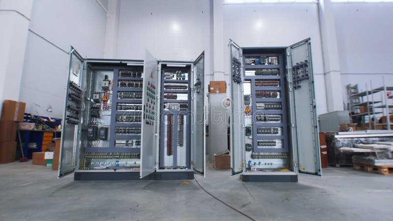 Making an Electricity Panel Boards on a Factory Stock Footage - Video ...