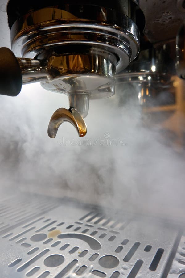 Making espresso coffee stock photo. Image of caffeine - 91452972