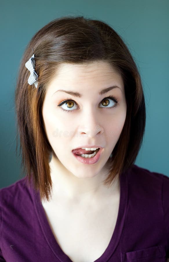 Making a face stock image. Image of tongue, awkward, goofy - 20409147