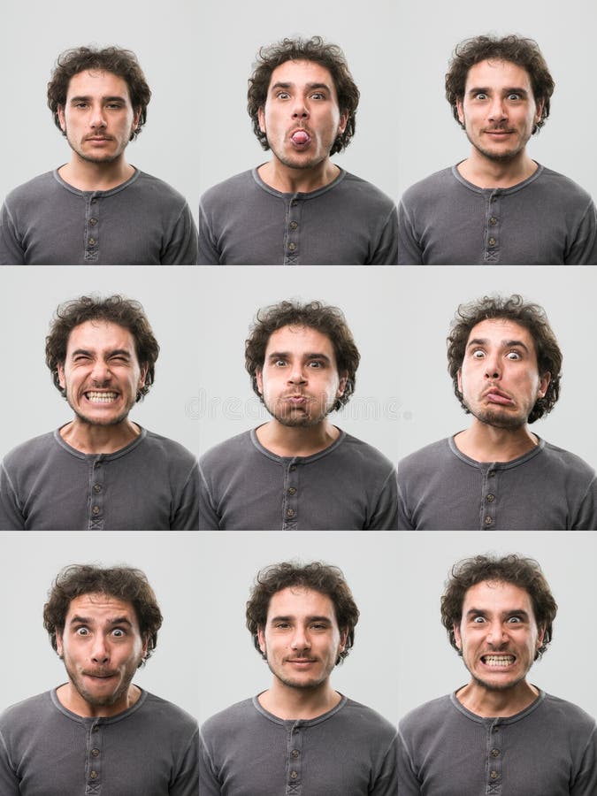 Making a face stock photo. Image of headshot, digital - 53951128