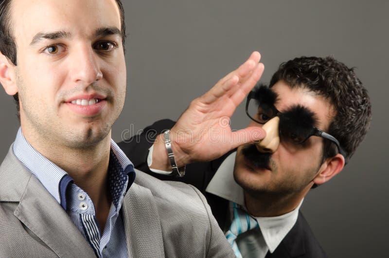 Making Faces stock photo. Image of imitate, enemy, hand - 32300262