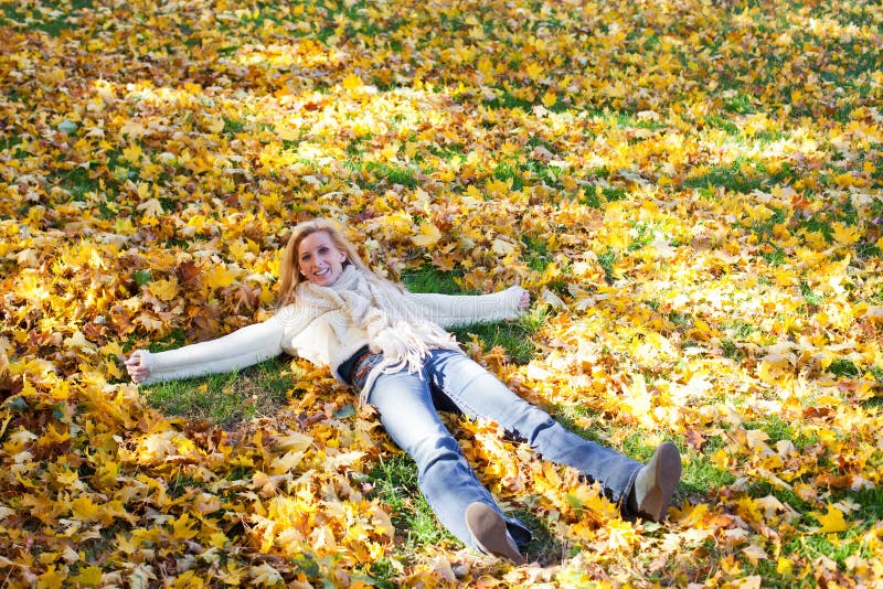 Making fall angels stock photo. Image of america, cold - 27256688