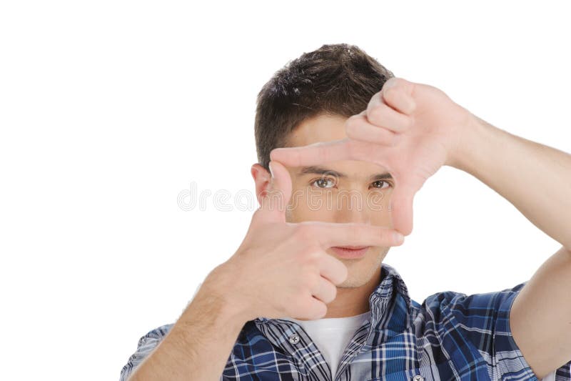 Finger Frame stock photo. Image of frame, adult, focus - 4911574