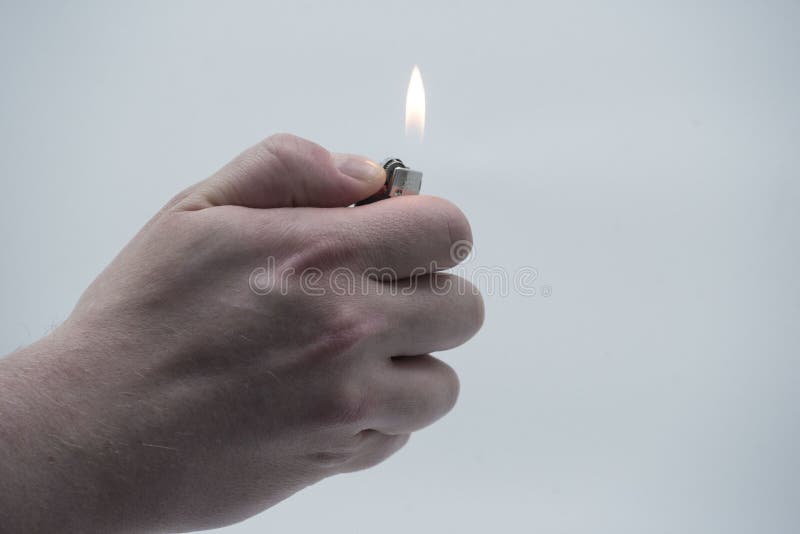 Making fire with a lighter stock image. Image of cycle - 212964167