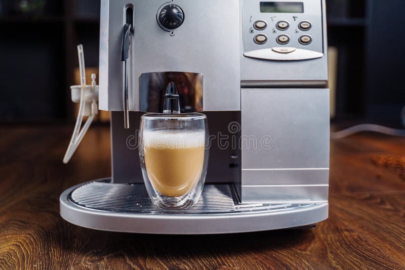 Making Fresh Coffee Going Out from a Coffee Espresso Machine. Making ...
