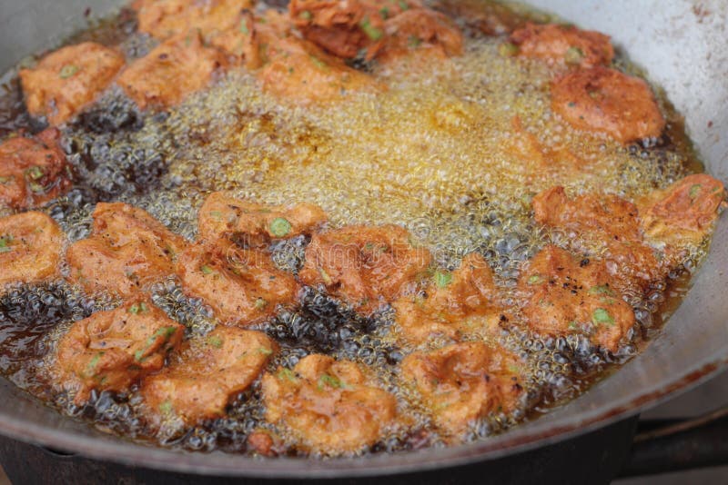 Making Fried Fish Cake in the Pan. Stock Image - Image of lime, lunch ...