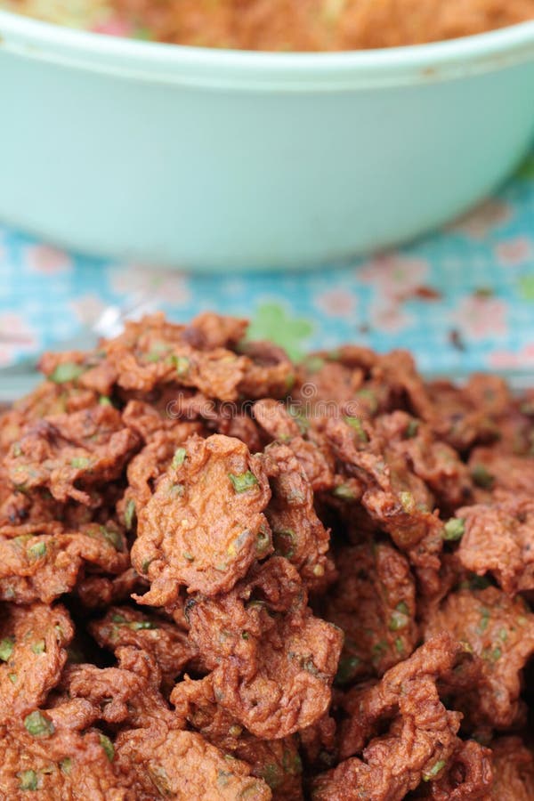 Making Fried Fish Cake in the Pan. Stock Image - Image of cucumbers ...