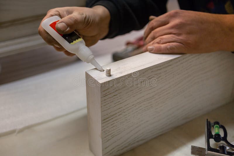 Making Furniture from Wood. Work Carpenter Stock Photo - Image of board ...