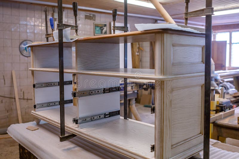 Making Furniture from Wood. Work Carpenter Stock Photo - Image of ...