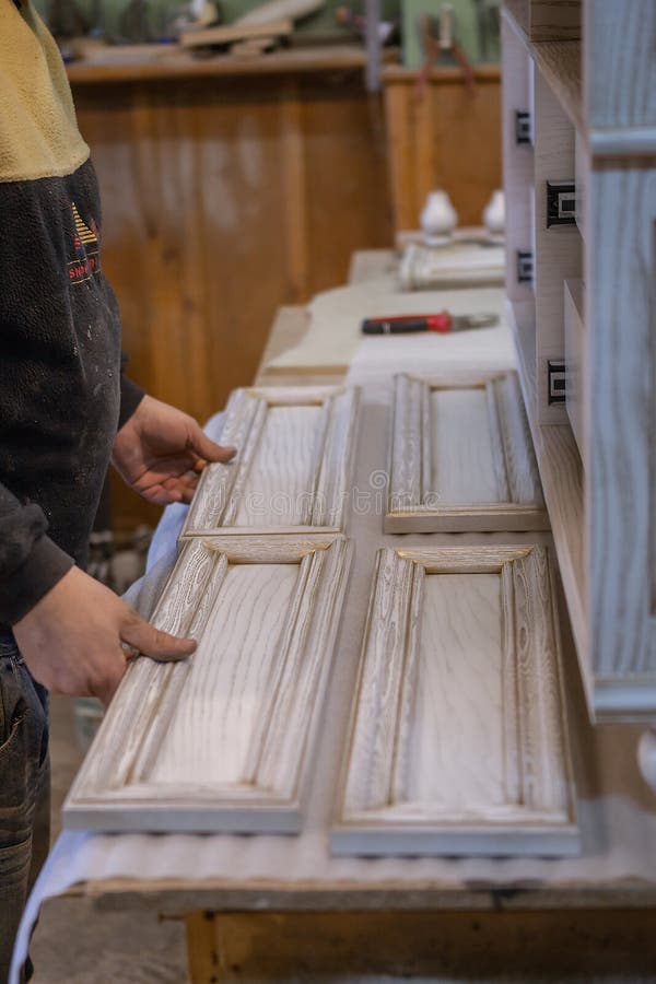 Making Furniture from Wood. Work Carpenter Stock Image - Image of ...