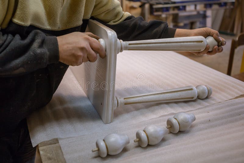 Making Furniture from Wood. Work Carpenter Stock Image - Image of ...