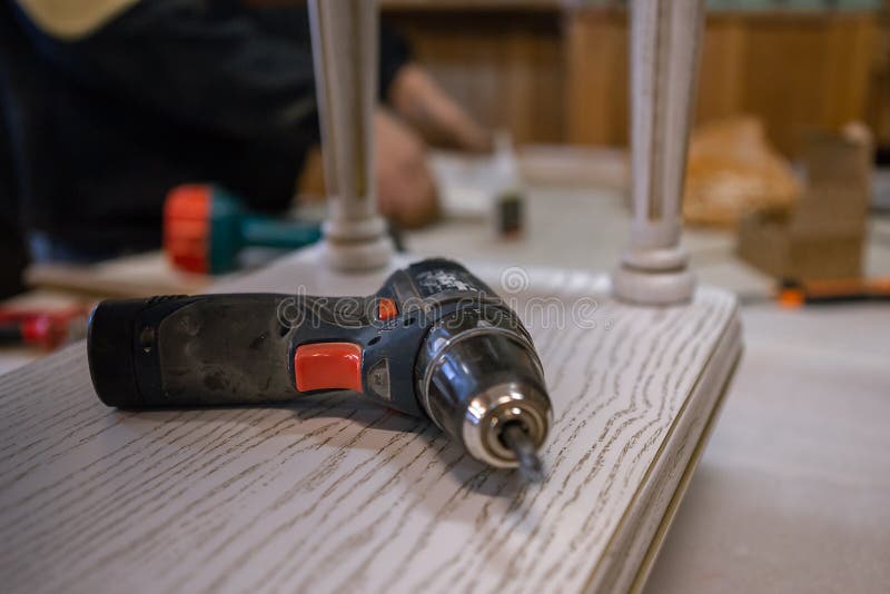 Making Furniture from Wood. Work Carpenter Stock Image - Image of ...