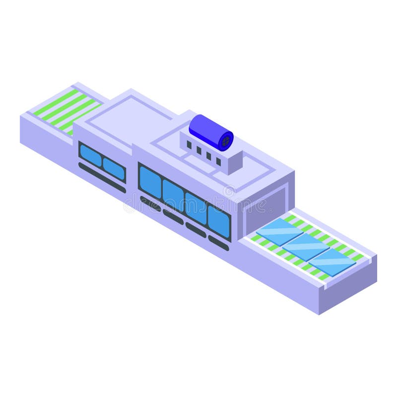 Making Glass Icon Isometric Vector. Window Factory Stock Vector ...