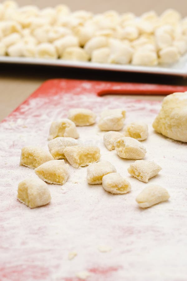Making gnocchi stock photo. Image of handmade, prepare - 24515072