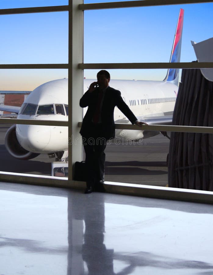 Making Good use of Time stock image. Image of airliner - 570551