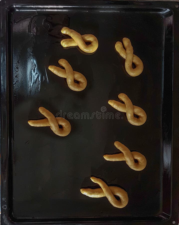 Making Greek Buns for Easter Stock Photo - Image of easter, closeup ...