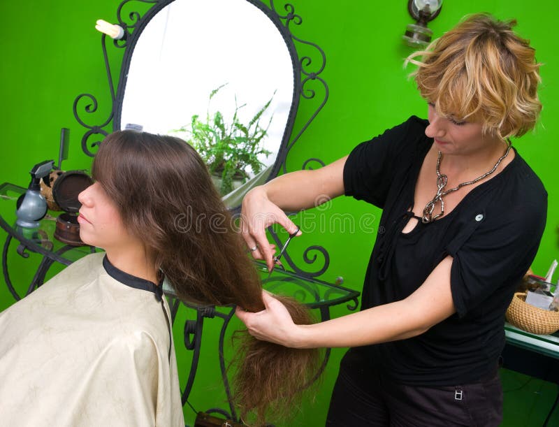 Making haircut stock image. Image of hair, shop, caucasian - 16343509