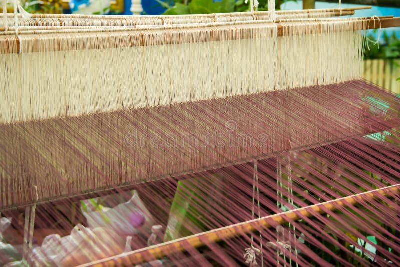 Making Handmade Weaving Thread Stock Photo - Image of tool, traditional ...