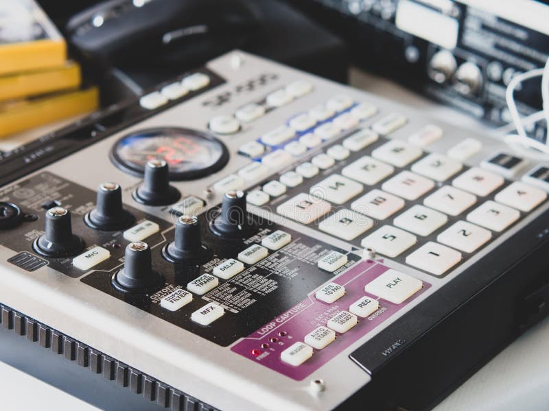 Making hip hop beats stock image. Image of producer - 229279487