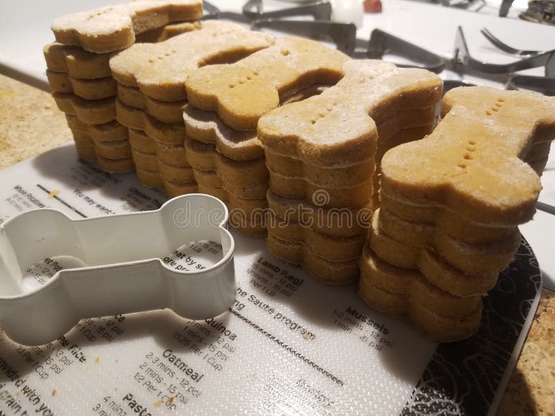 Making Homemade Dog Biscuits Stock Image - Image of bones, puppy: 239609391