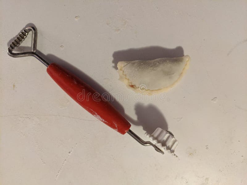 Making Homemade Pierogies Using Tools Stock Image - Image of kitchen ...