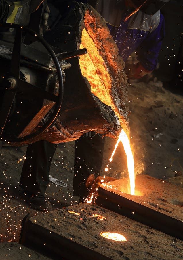 Iron foundry stock image. Image of process, work, metal - 1687927