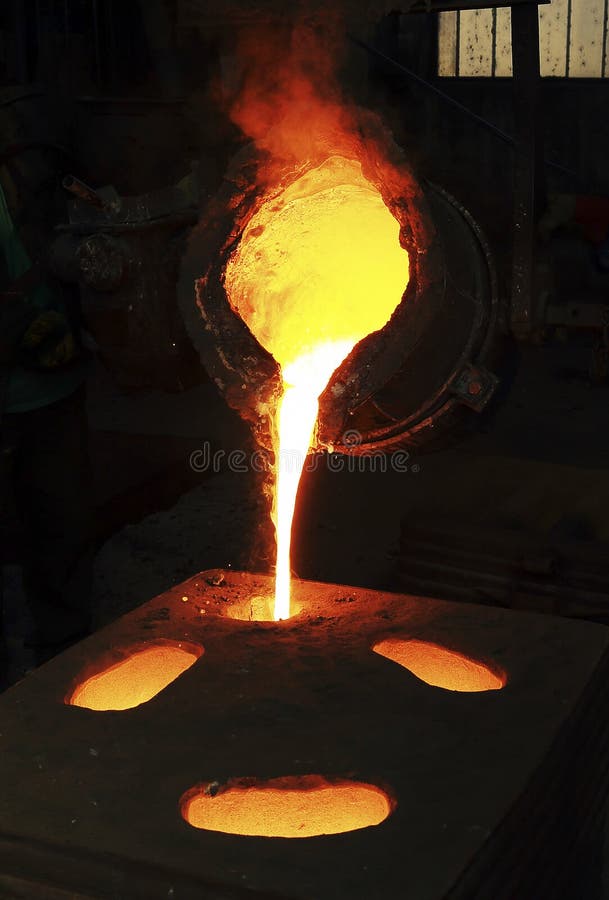 Iron foundry stock image. Image of process, work, metal - 1687927