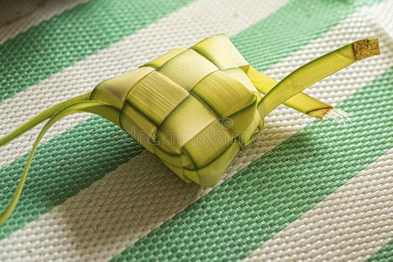 Making the ketupat stock photo. Image of aidilfitri - 247308016