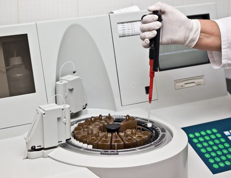 Making laboratory tests stock image. Image of equipment - 10927441