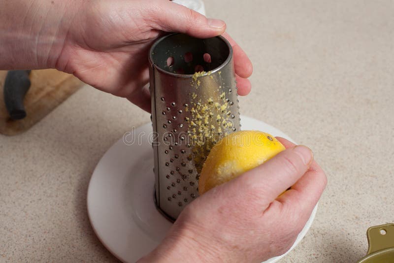 Making lemon zest stock photo. Image of food, prepare - 81748826