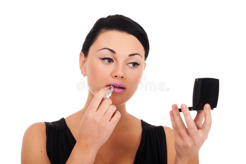 Making make-up stock image. Image of applying, evening - 22298177