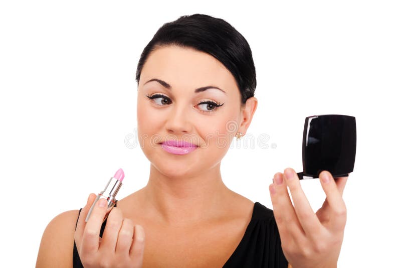 Making make-up stock photo. Image of complexion, evening - 22301872