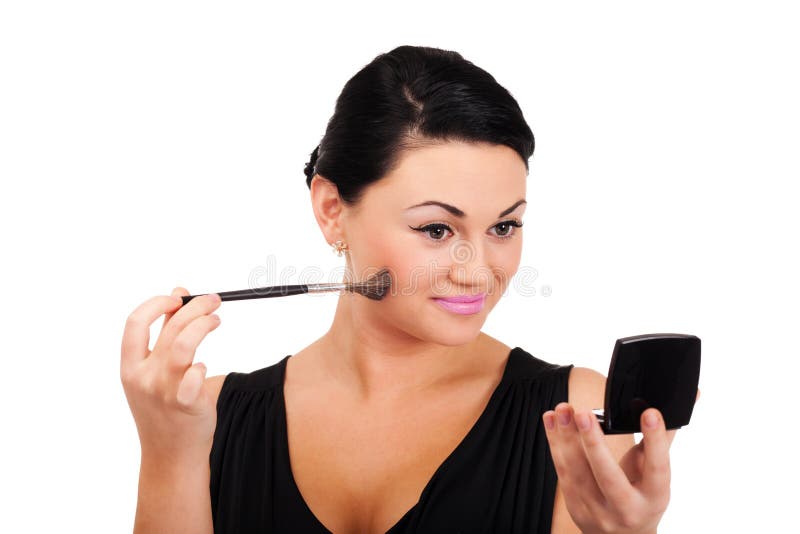 Making make-up stock photo. Image of evening, examining - 22304632