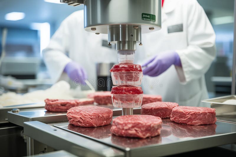 Making Meat in a Laboratory. Cultivated Meat, Future Food Concept Stock ...