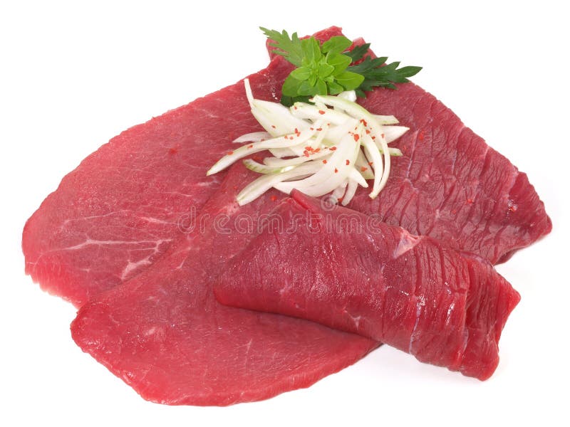 Making Meat Rolls - Isolated on White Background Stock Image - Image of ...