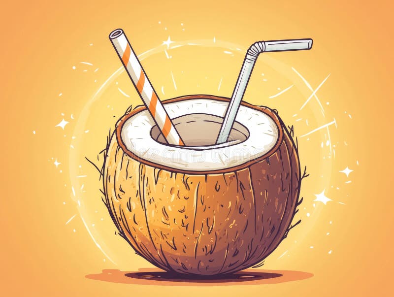 Minimalist Coconut Drawing Stock Photos - Free & Royalty-Free Stock ...