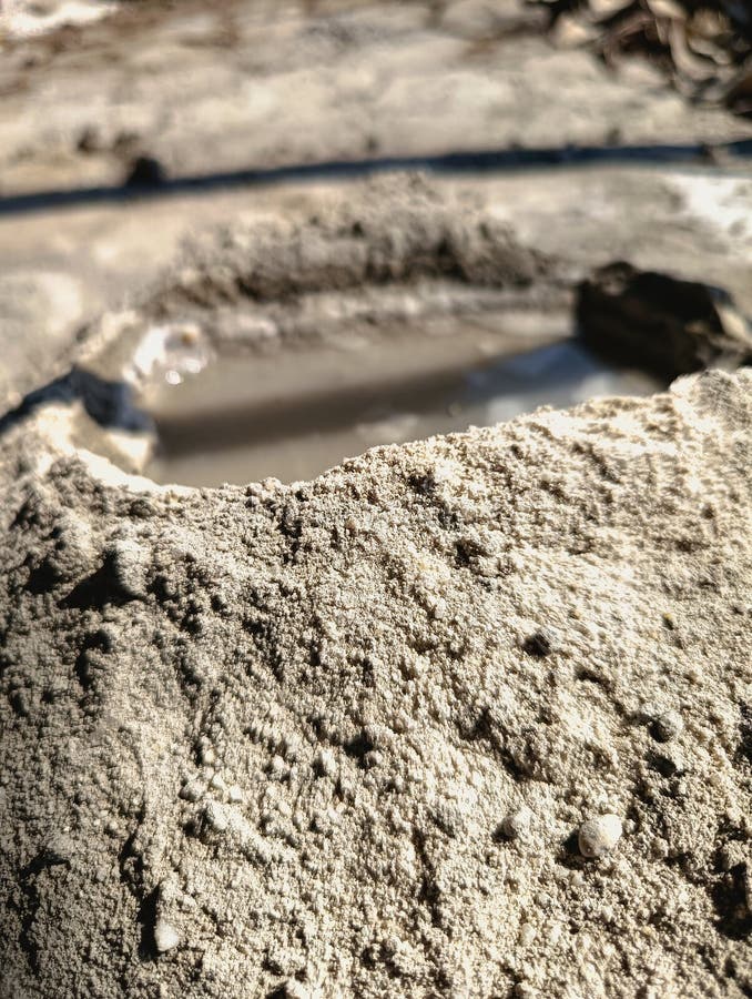 Making a Mixture of Cement and Sand for Building Stock Image - Image of ...