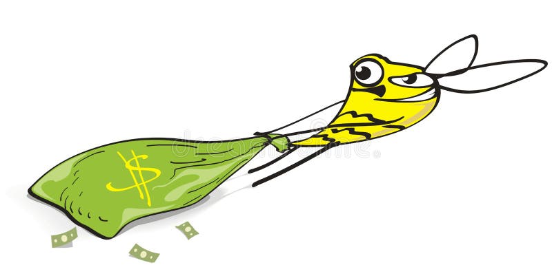 Cartoon Bee Money Stock Illustrations – 275 Cartoon Bee Money Stock ...