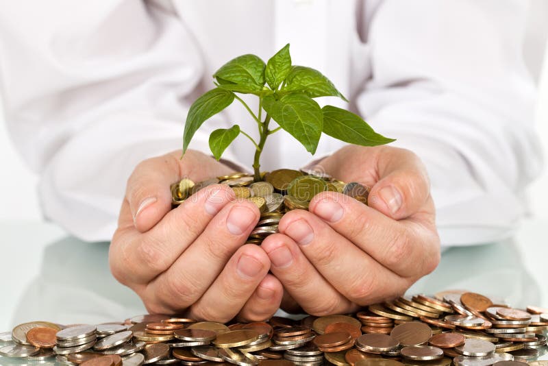 Making Money and Good Investments Concept Stock Photo - Image of hands ...